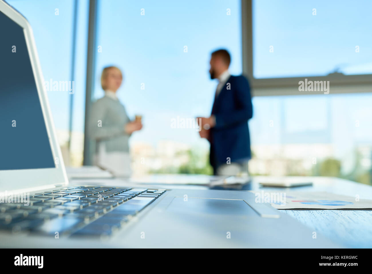 Busy Open Plan Office Stock Photo - Alamy