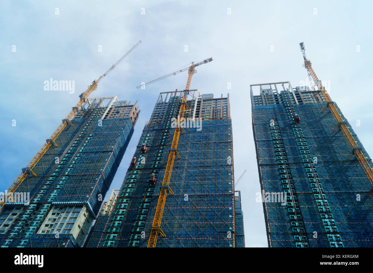Residential buildings under construction, in Shenzhen, China Stock Photo - Alamy