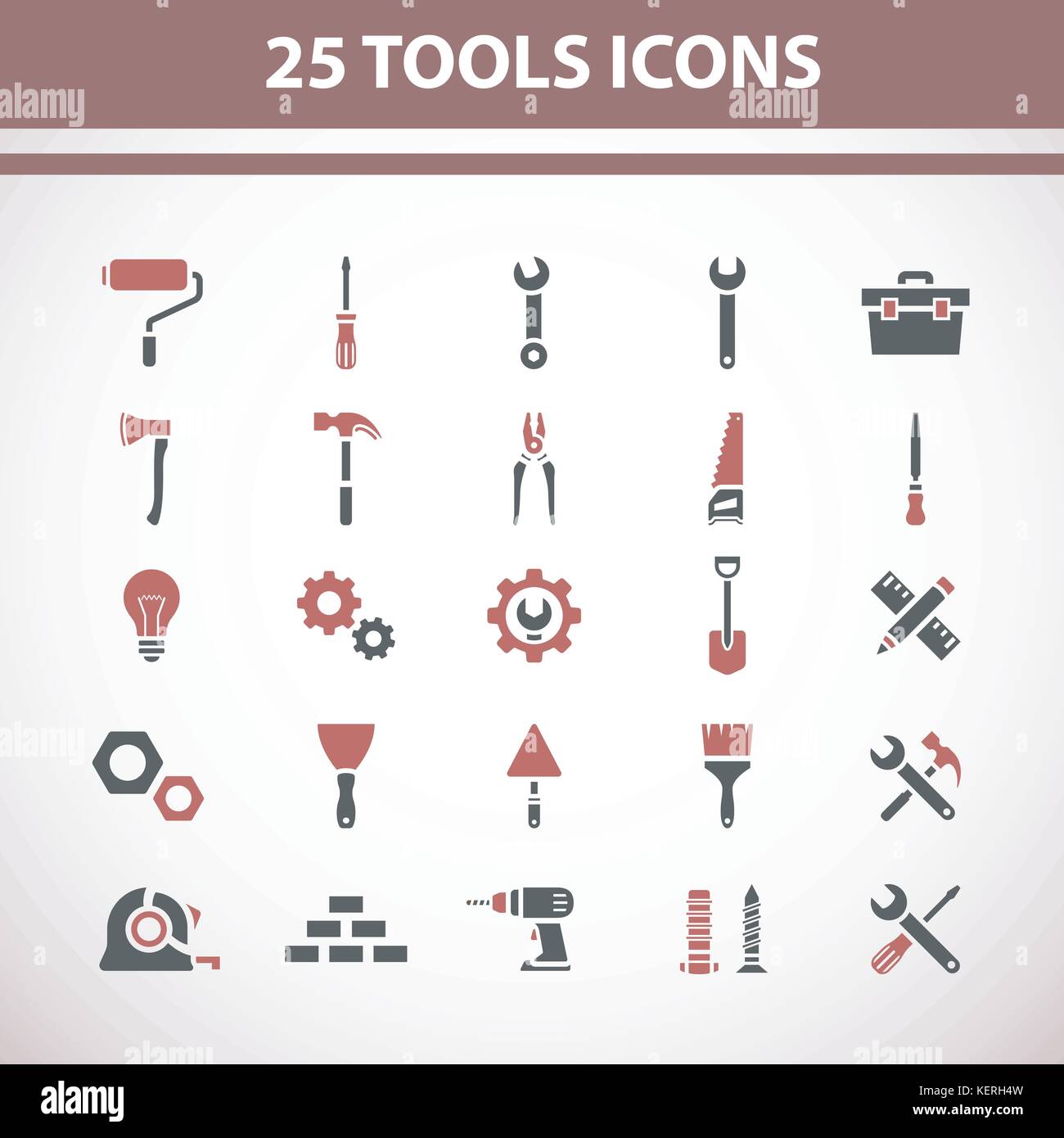 Set of tool icons. Vector eps 8 Stock Vector Image & Art - Alamy