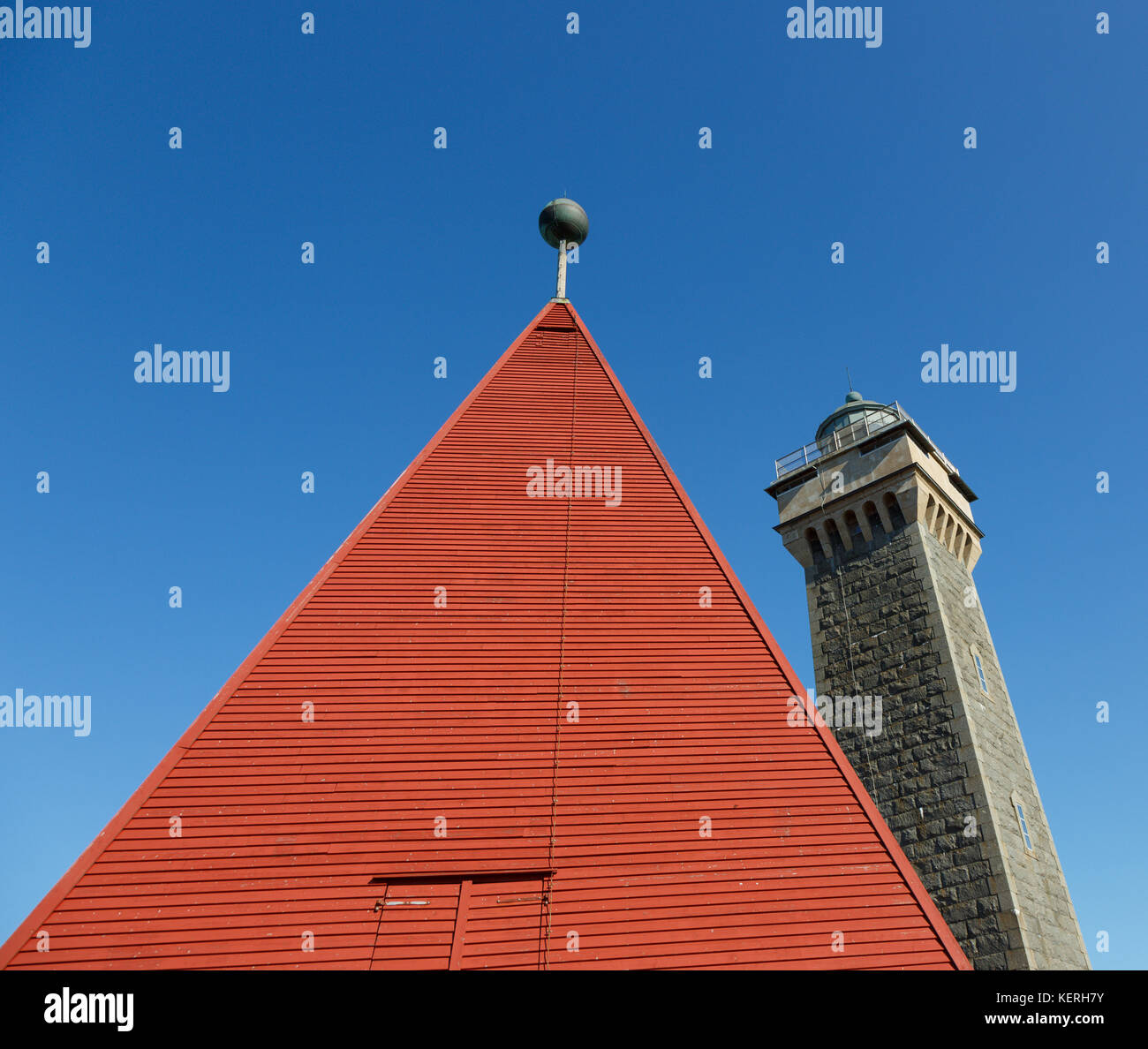 Vinga island with Vinga lighthouse and beacon, a very nice and ...