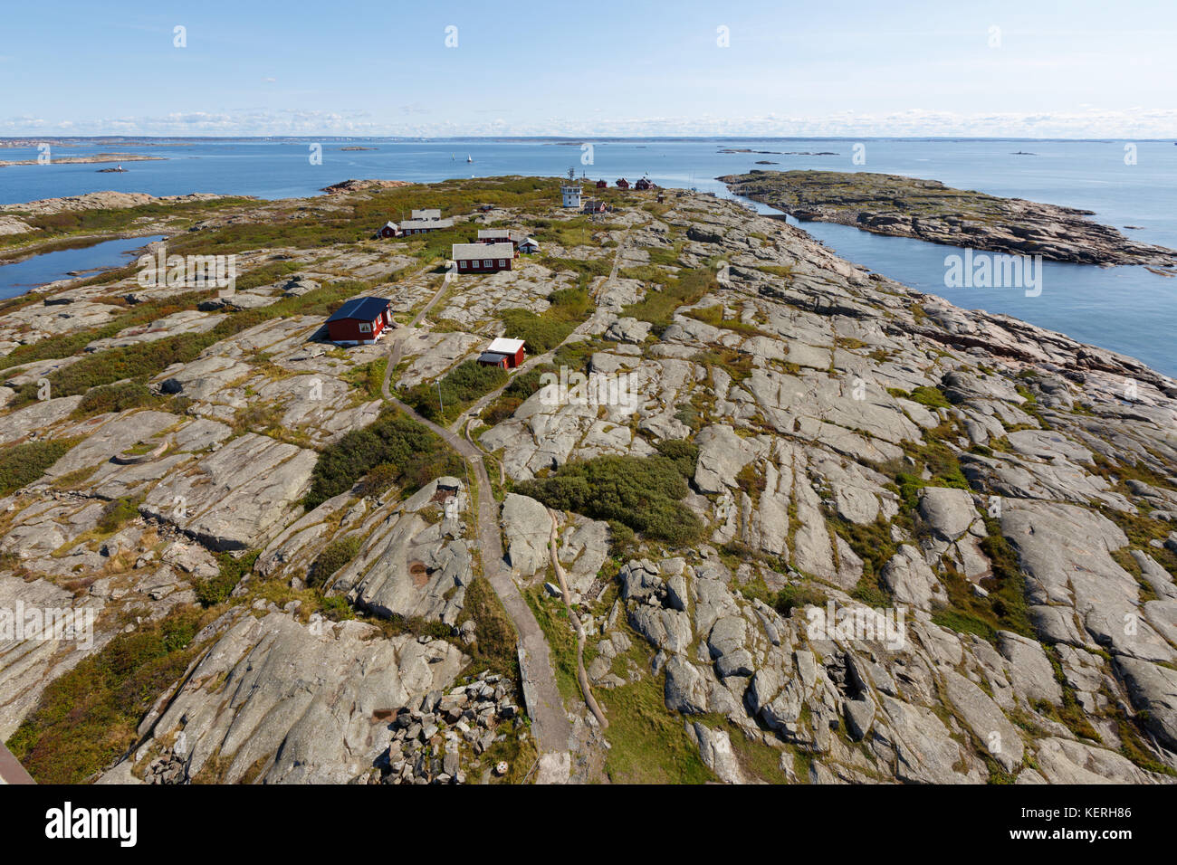 Vinga island with Vinga lighthouse and beacon, a very nice and ...