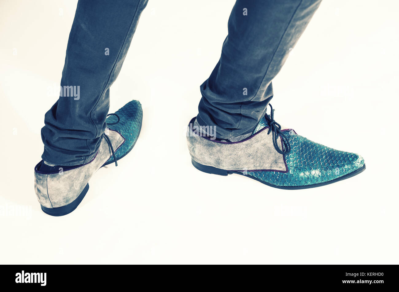Close up of stange shoes in studio Stock Photo - Alamy
