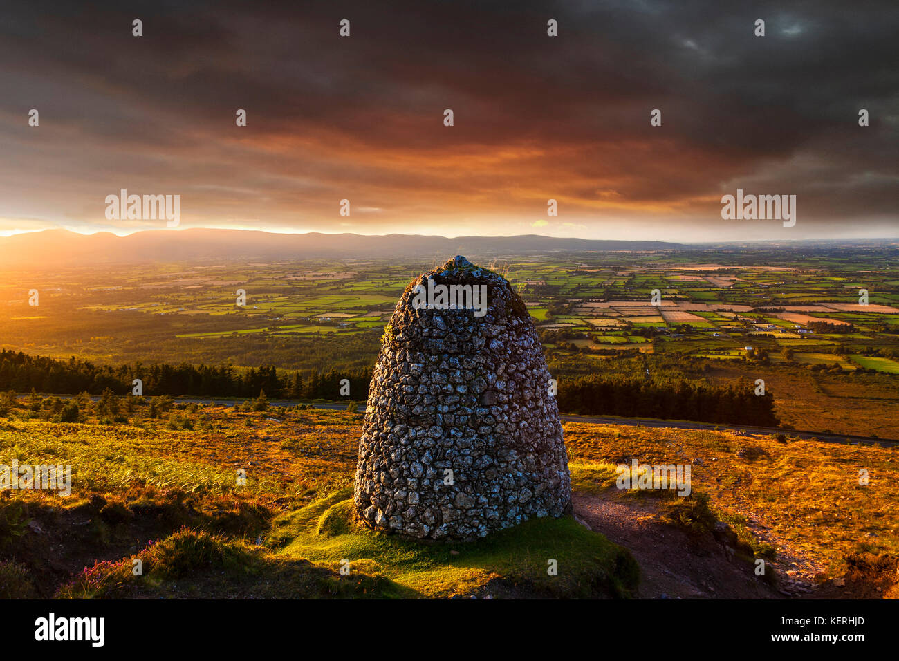 Cairn marking the upright burial place of Samuel Grubb, Eccentric ...