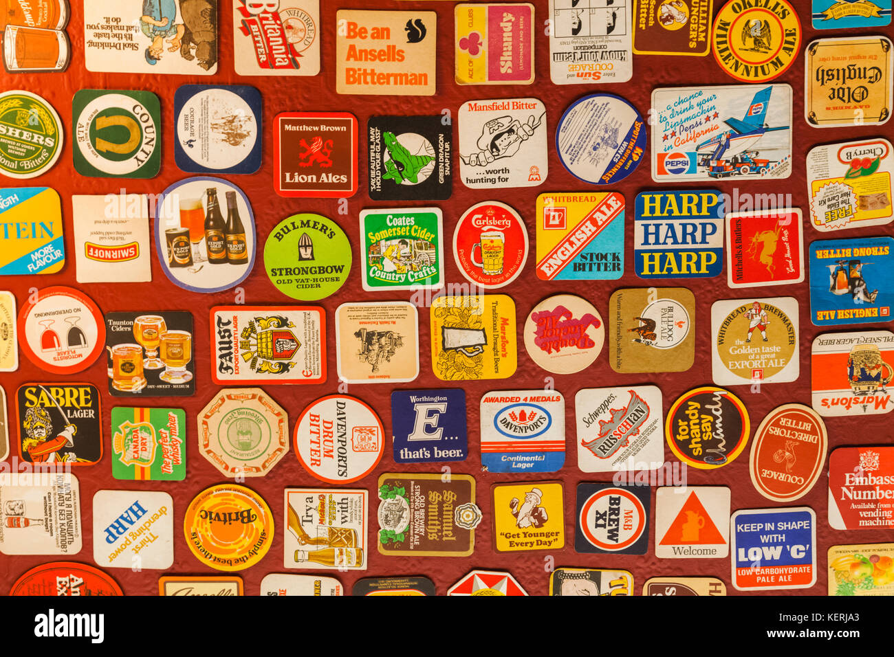 England, London, Pub Beer Mat Decoration Stock Photo - Alamy
