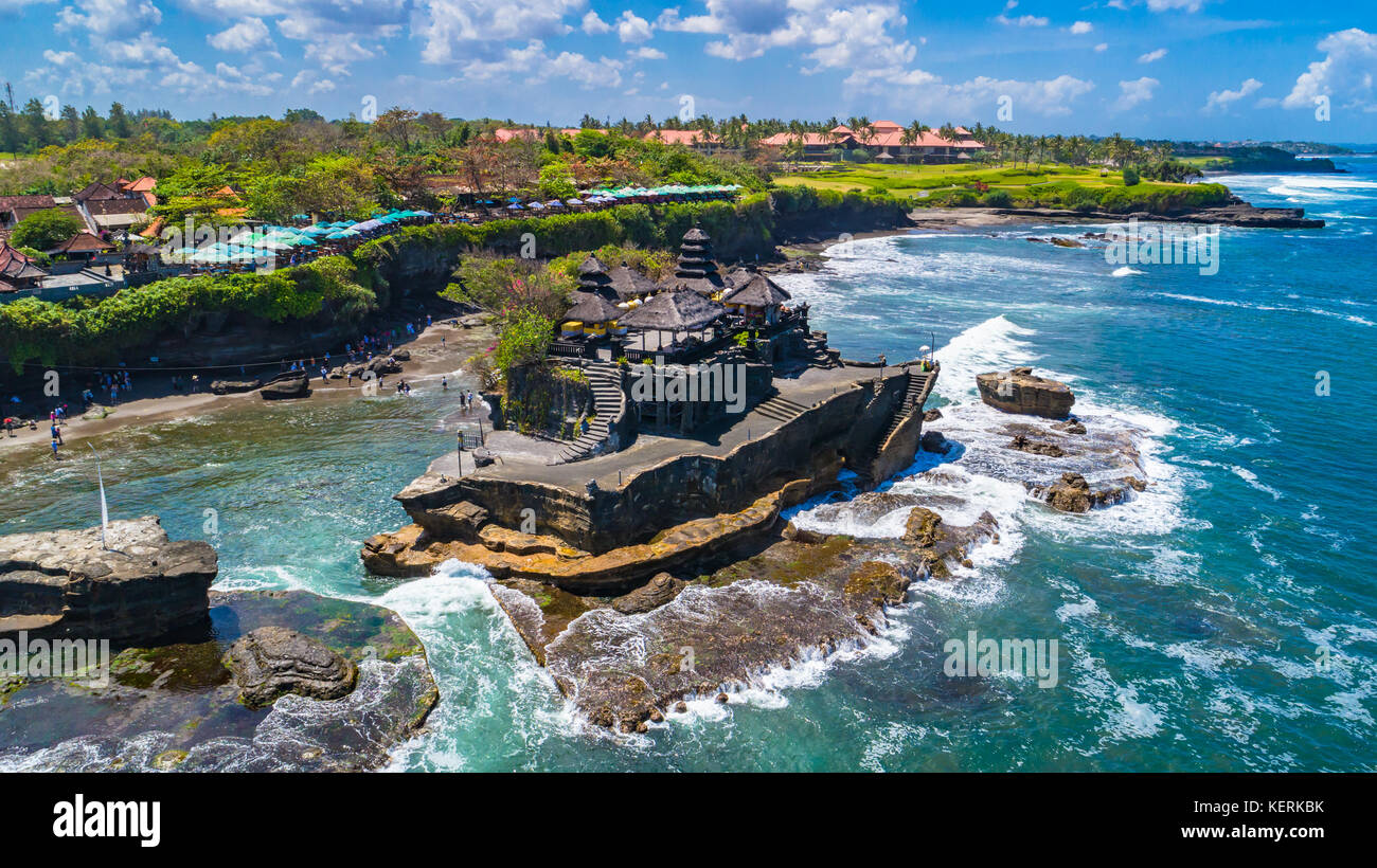 Tanah lot temple on ocean. Bali, Indonesia Stock Photo - Alamy