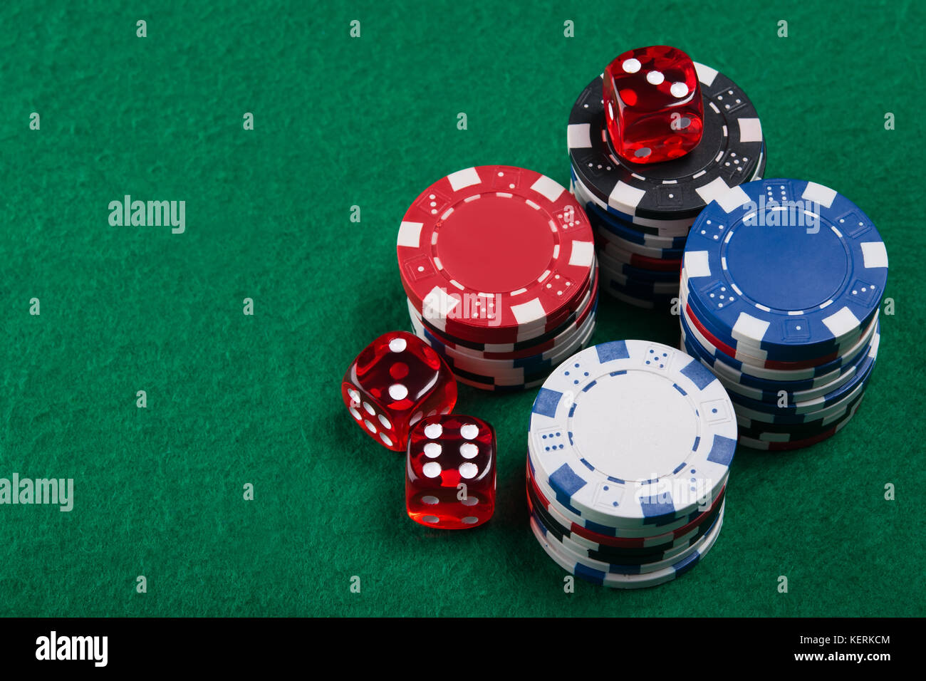 Poker table from above hi-res stock photography and images - Alamy