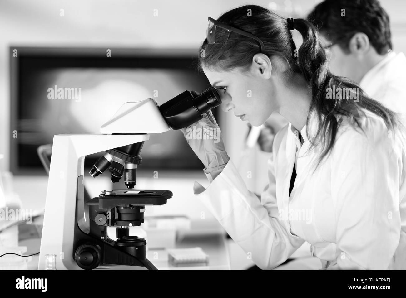 Lab researcher portrait Black and White Stock Photos & Images - Alamy