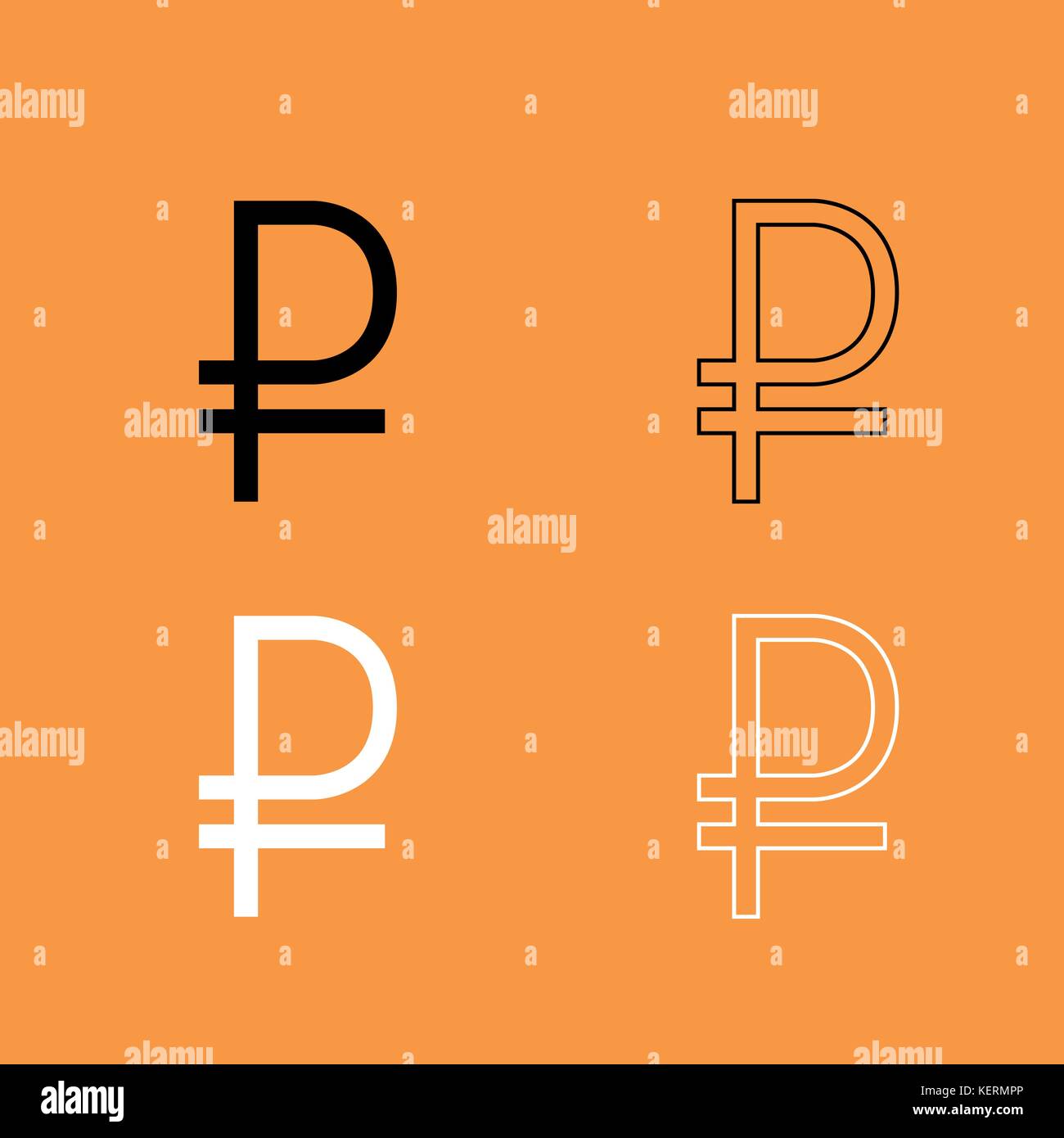 Russian money symbol Stock Vector Images - Alamy
