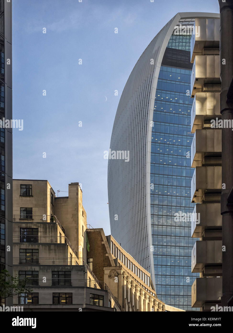 LONDON, UK - AUGUST 25, 2017: View of London Walkie talkie building ...