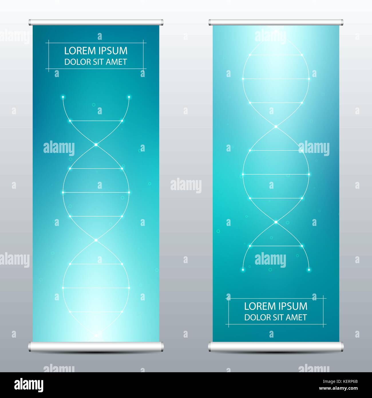 Abstract roll up banner for presentation and publication. Science ...
