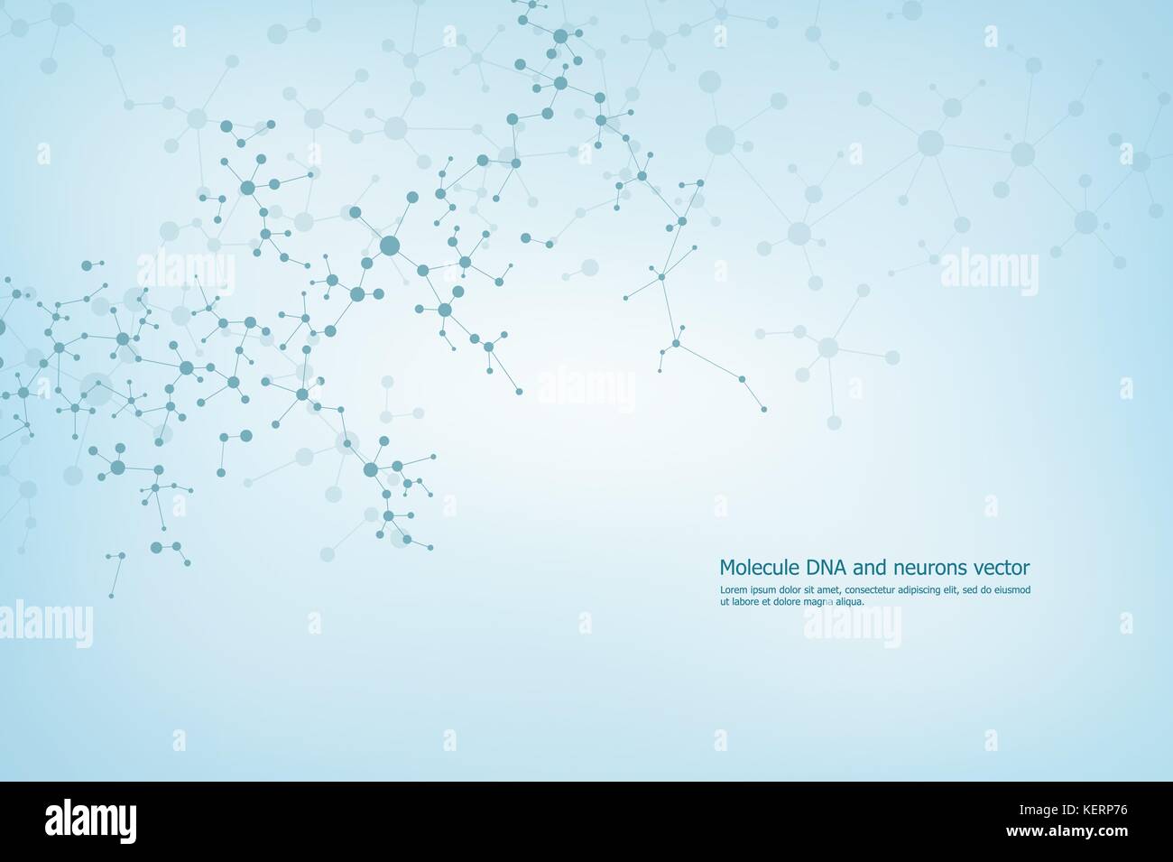 Abstract Molecule Background Genetic And Chemical Compounds Connected