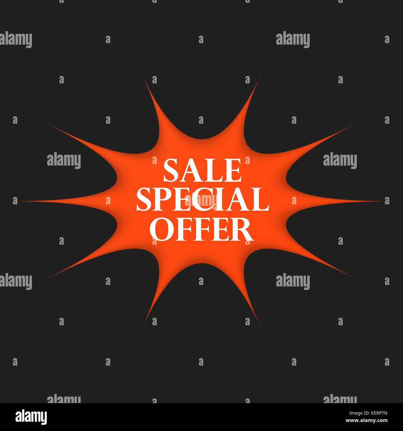 Sale special offer sticker. Vector illustration Stock Vector Image ...