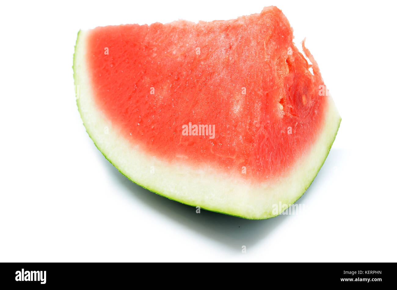Fresh watermelon slide isolate on white background Stock Photo - Alamy