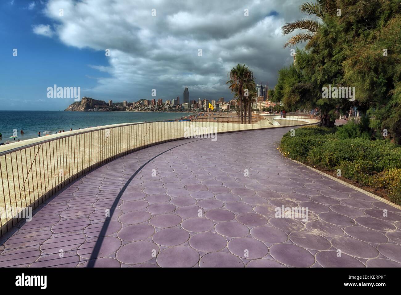 Poniente beach skyline benidorm hi-res stock photography and images - Alamy
