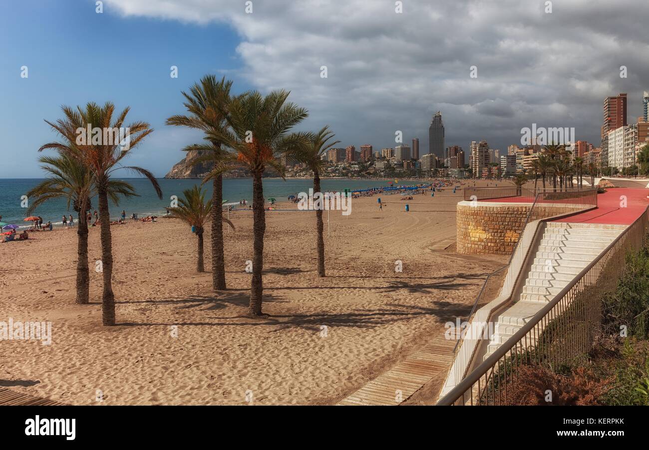 Poniente Beach in Benidorm Stock Photo - Alamy