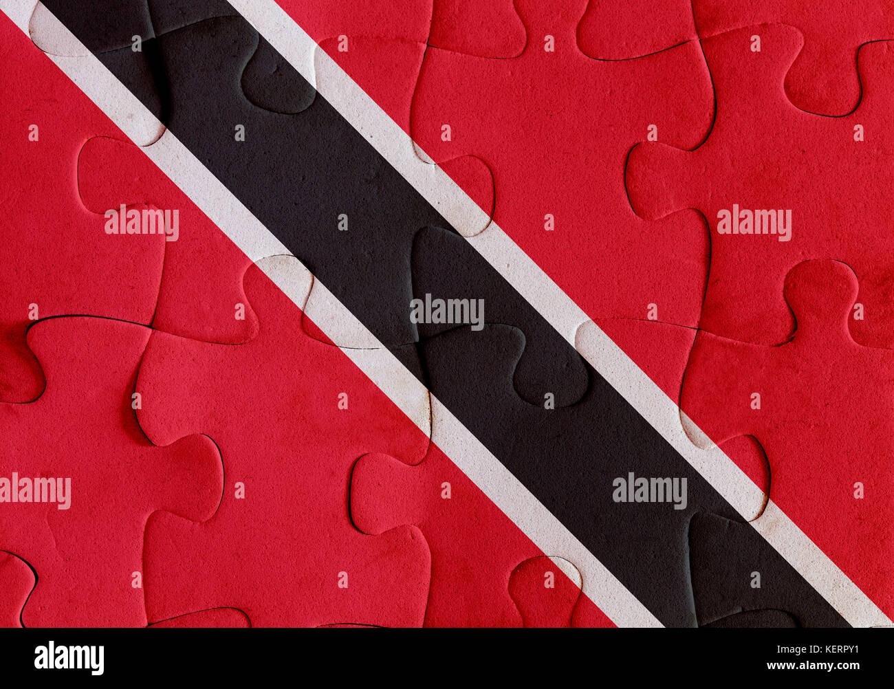 Illustration of a flag of Trinidad and Tobago over some puzzle pieces. Its a JPG image Stock ...