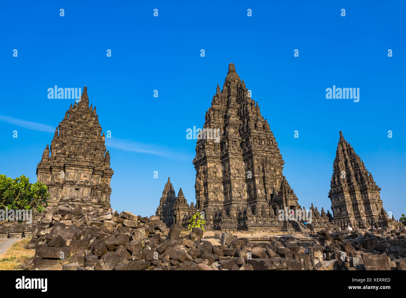 Prambanan, a 9th-century Hindu temple compound in Central Java ...
