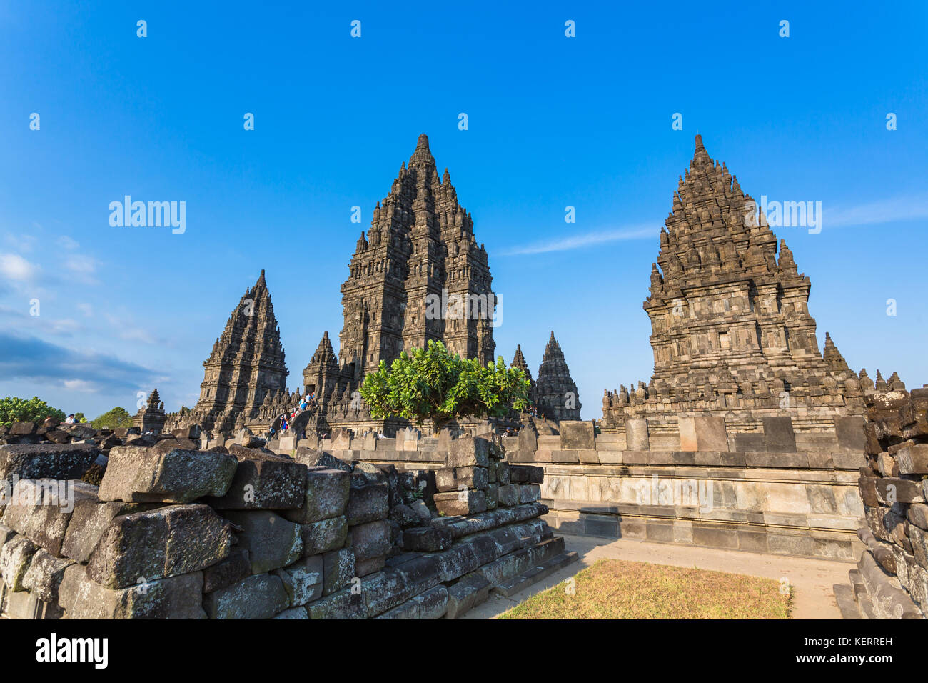 Prambanan, a 9th-century Hindu temple compound in Central Java ...