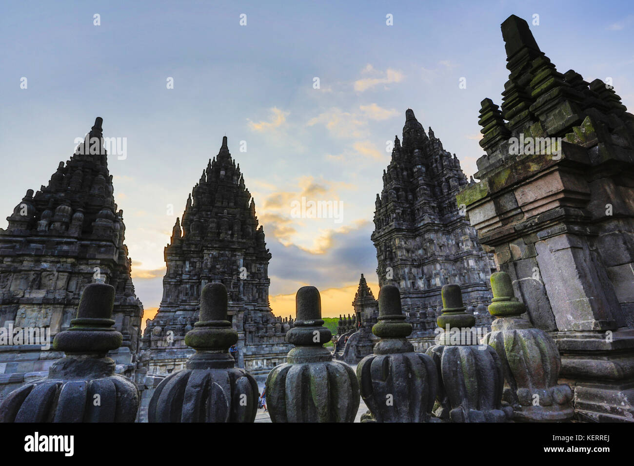 Prambanan, a 9th-century Hindu temple compound in Central Java ...