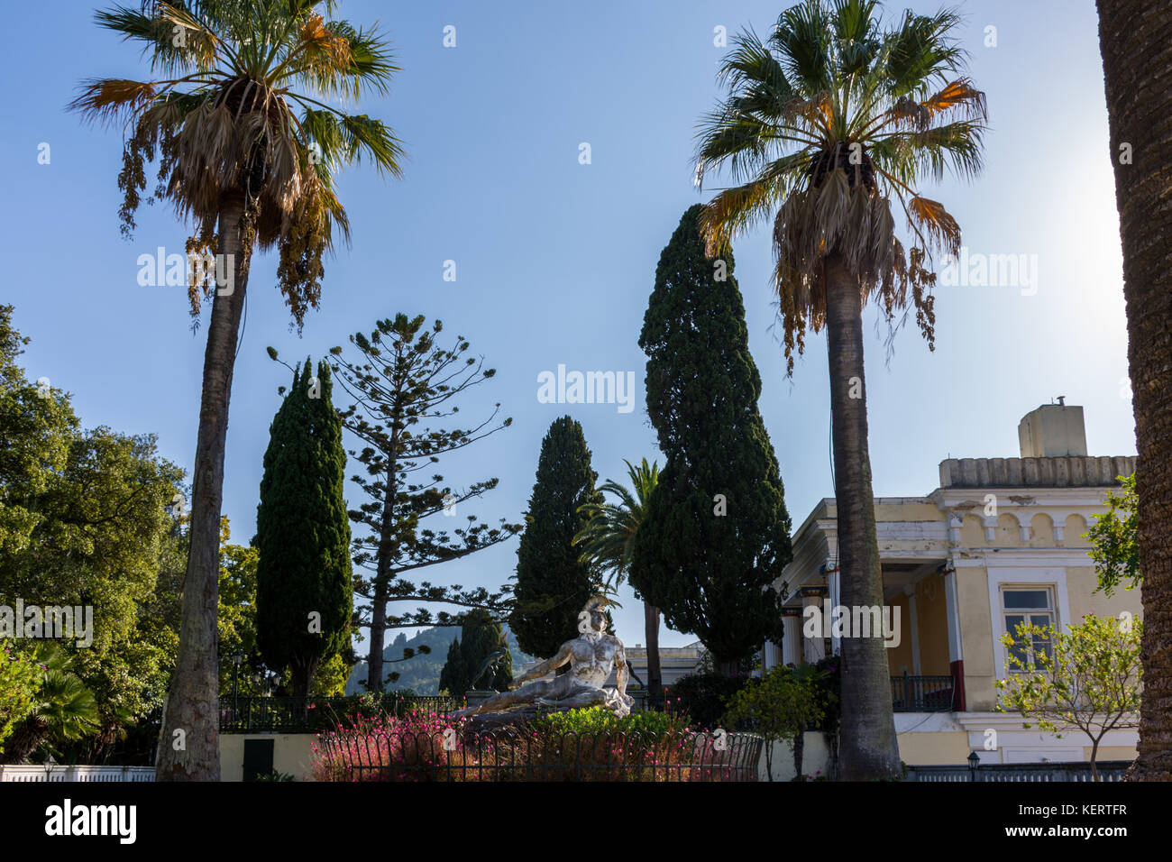 Achillion palace at Corfu Greece Stock Photo - Alamy