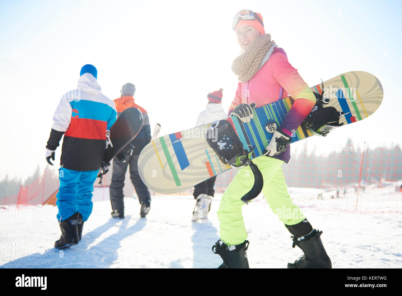 Winter adventure on the mountains Stock Photo - Alamy