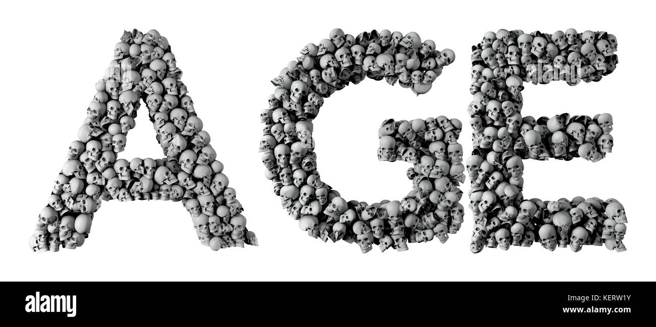 Age font Black and White Stock Photos & Images - Alamy