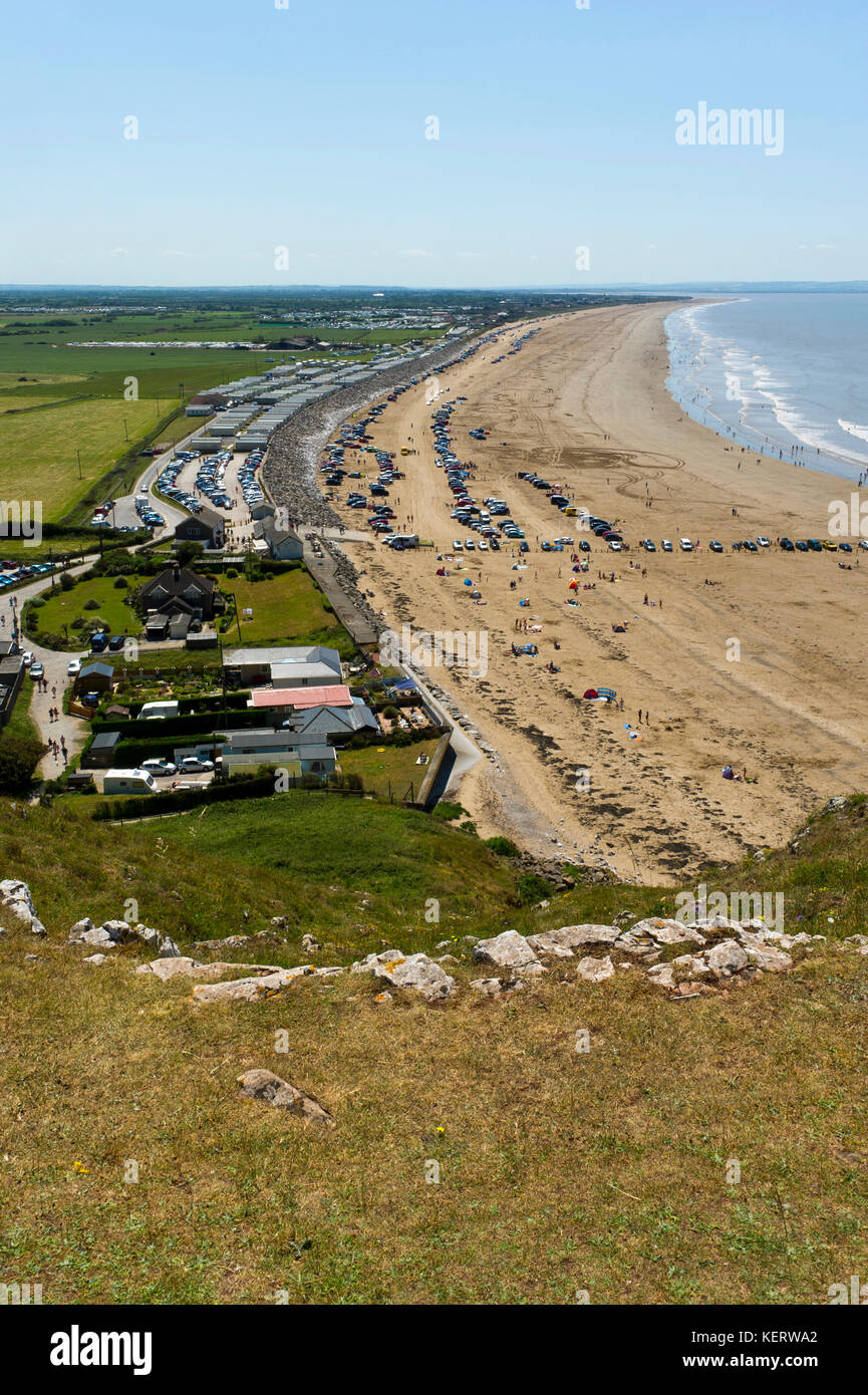 Brean Beach from Brean Down, Somerset, England Stock Photo - Alamy