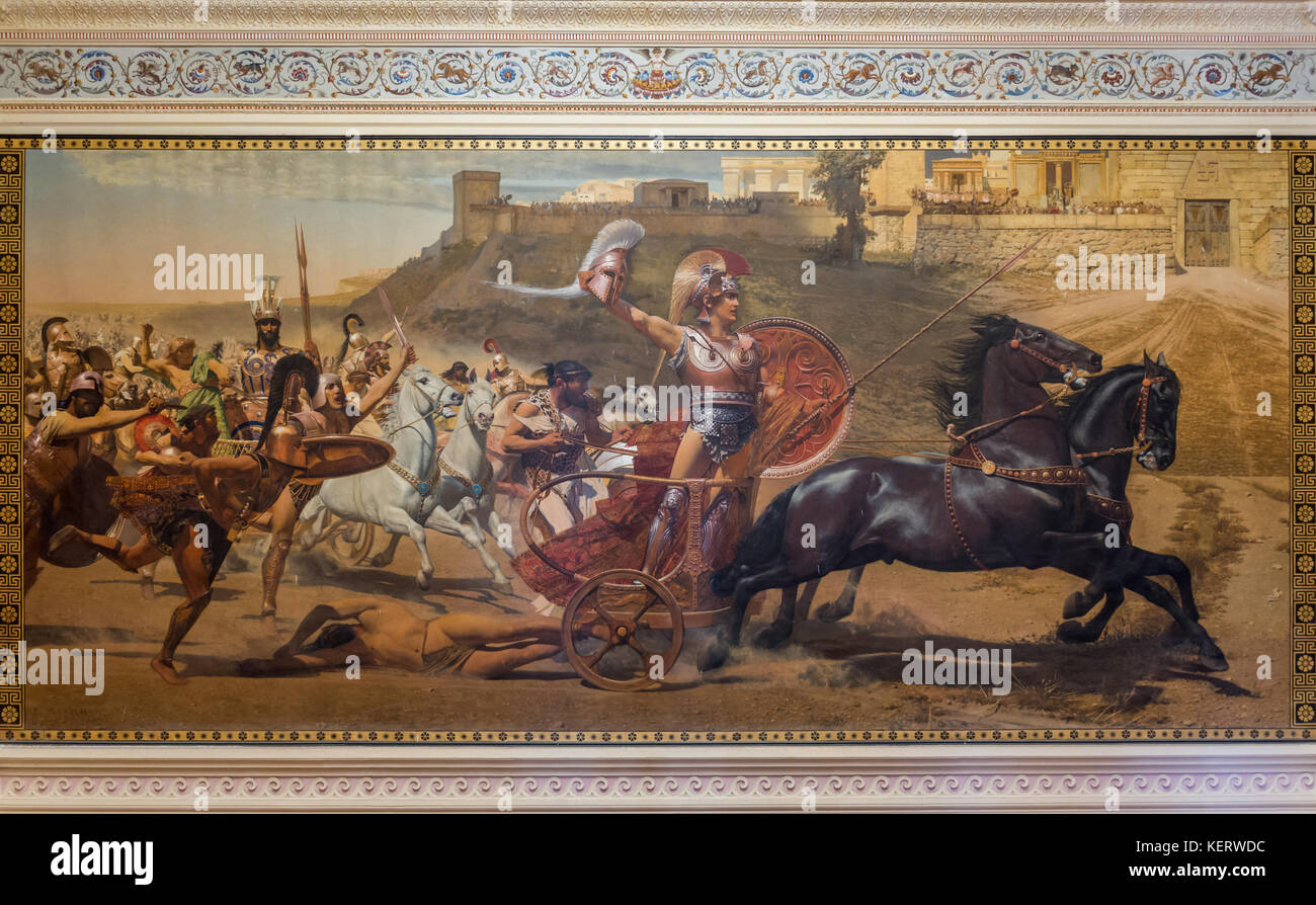 Achillion palace at Corfu Greece Stock Photo - Alamy