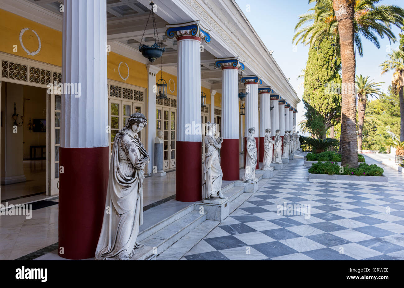 Achillion palace at Corfu Greece Stock Photo - Alamy