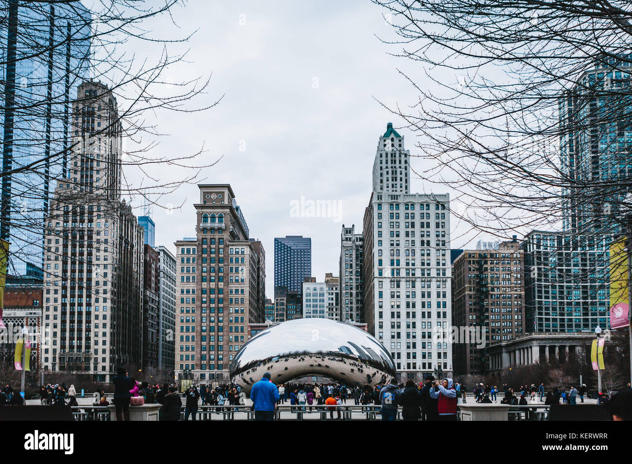 The Chicago Bean Stock Photo - Alamy