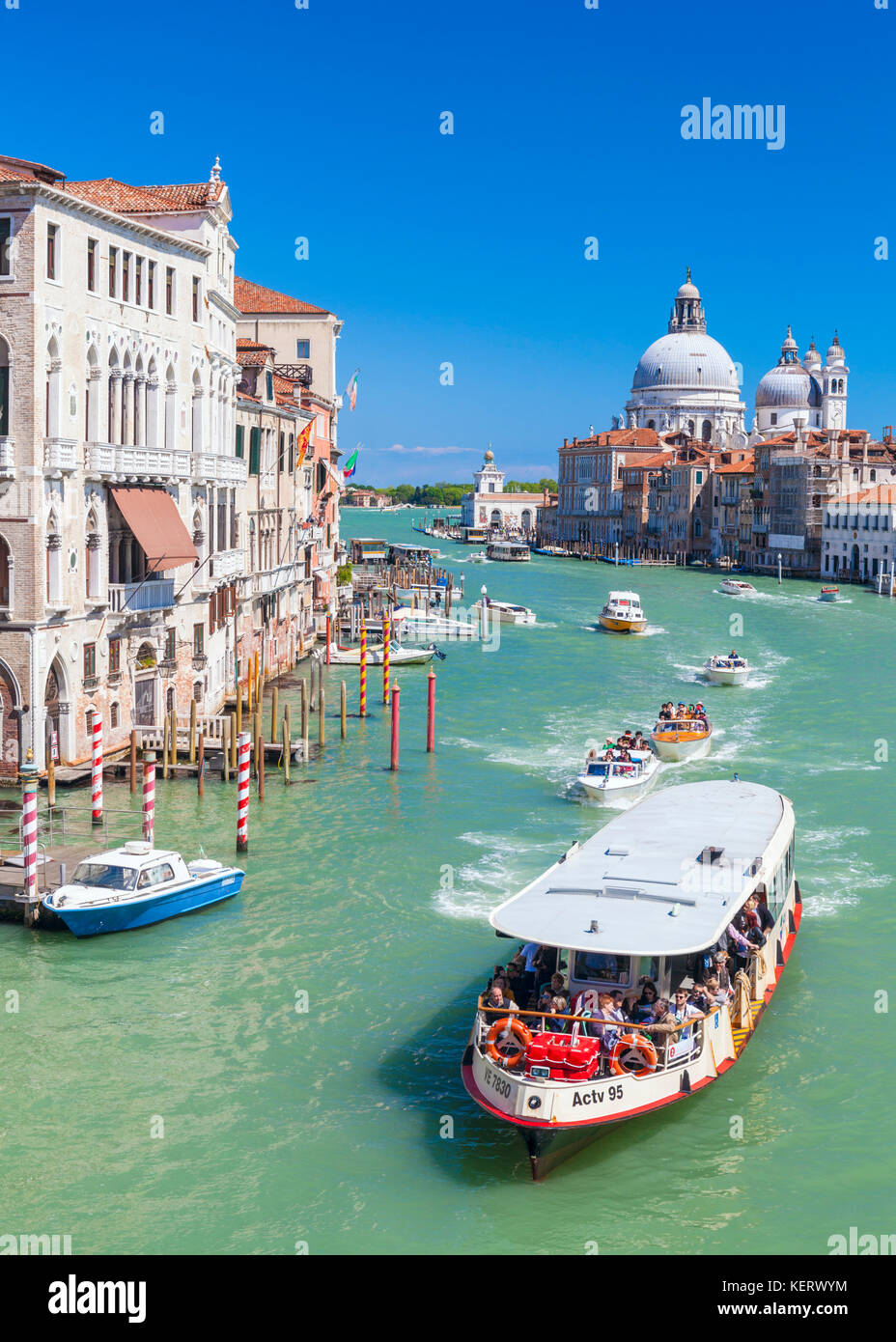 Venice italy venice Vaporettos actv water taxi or water bus and small ...