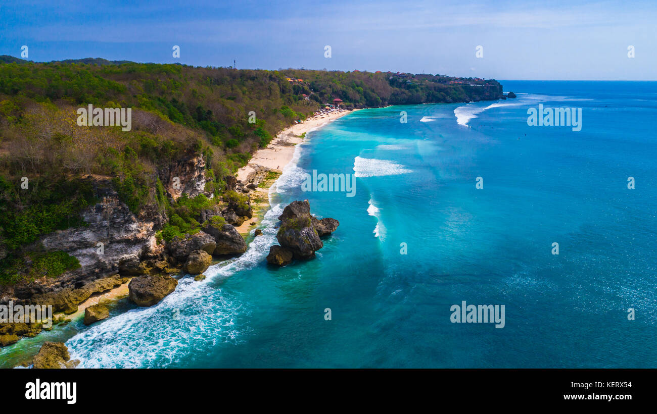 Aerial view of Padang - Padang beach. Bali, Indonesia Stock Photo - Alamy
