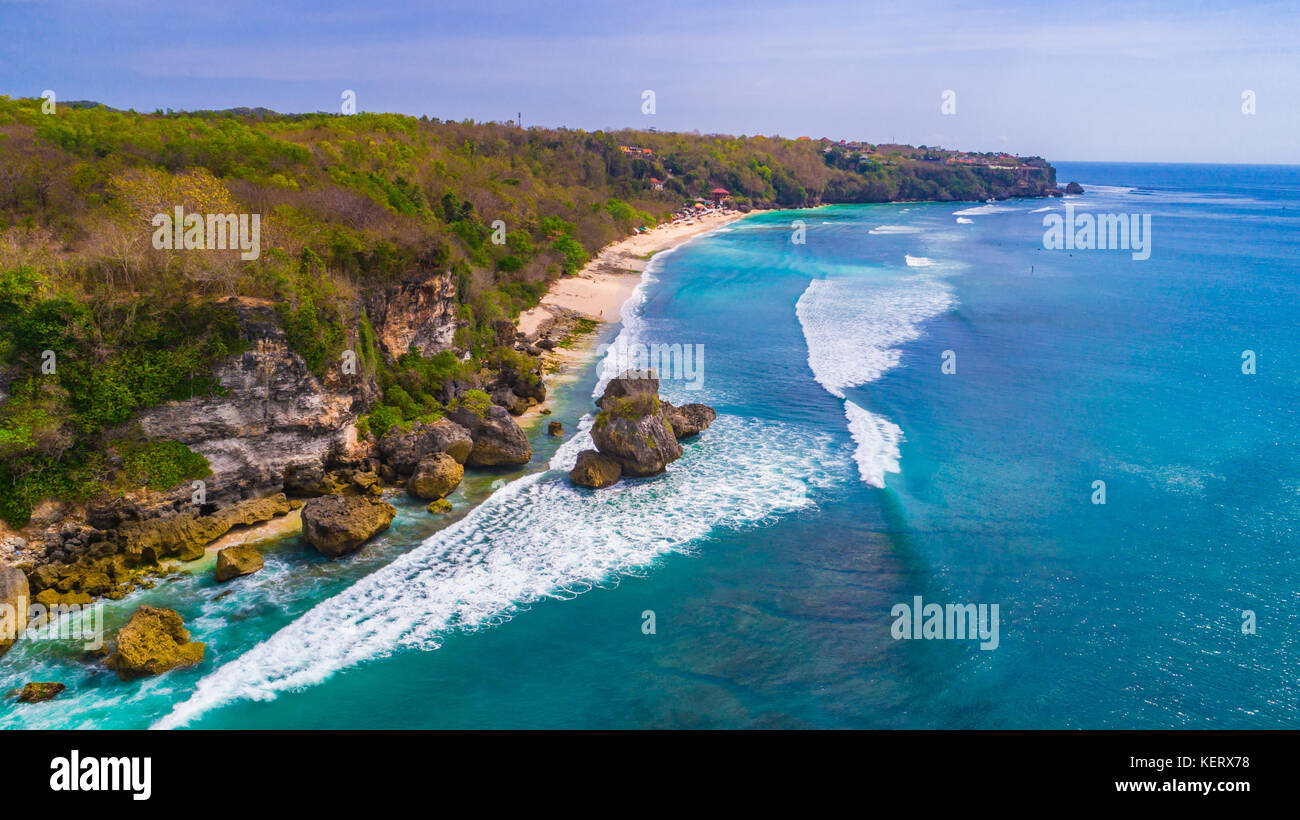 Aerial view of Padang - Padang beach. Bali, Indonesia Stock Photo - Alamy