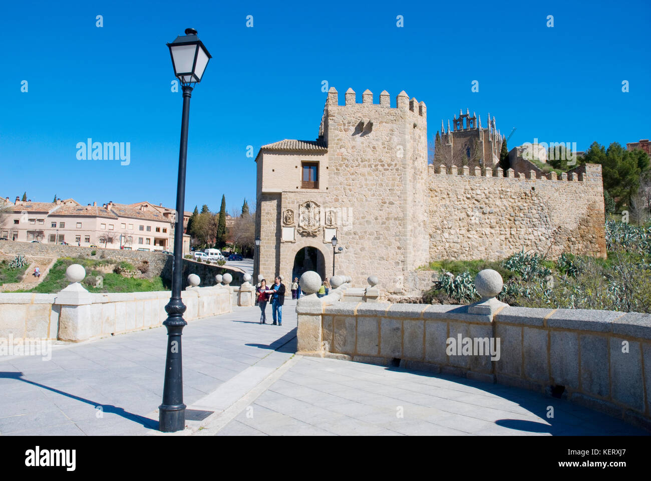 San Martin bridge. Toledo, Spain Stock Photo - Alamy