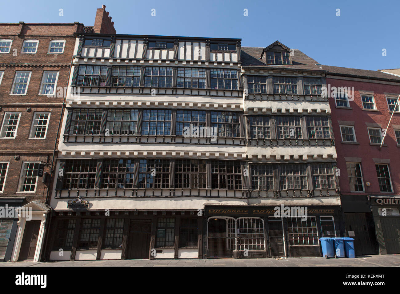 The facade of Bessie Surtees House in Newcastle-upon-Tyne, England. The ...