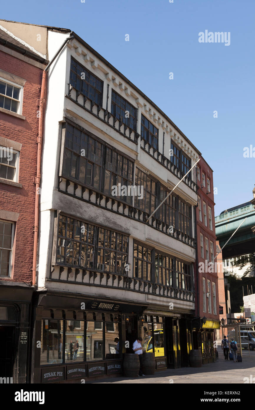 The facade of Bessie Surtees House in Newcastle-upon-Tyne, England. The ...