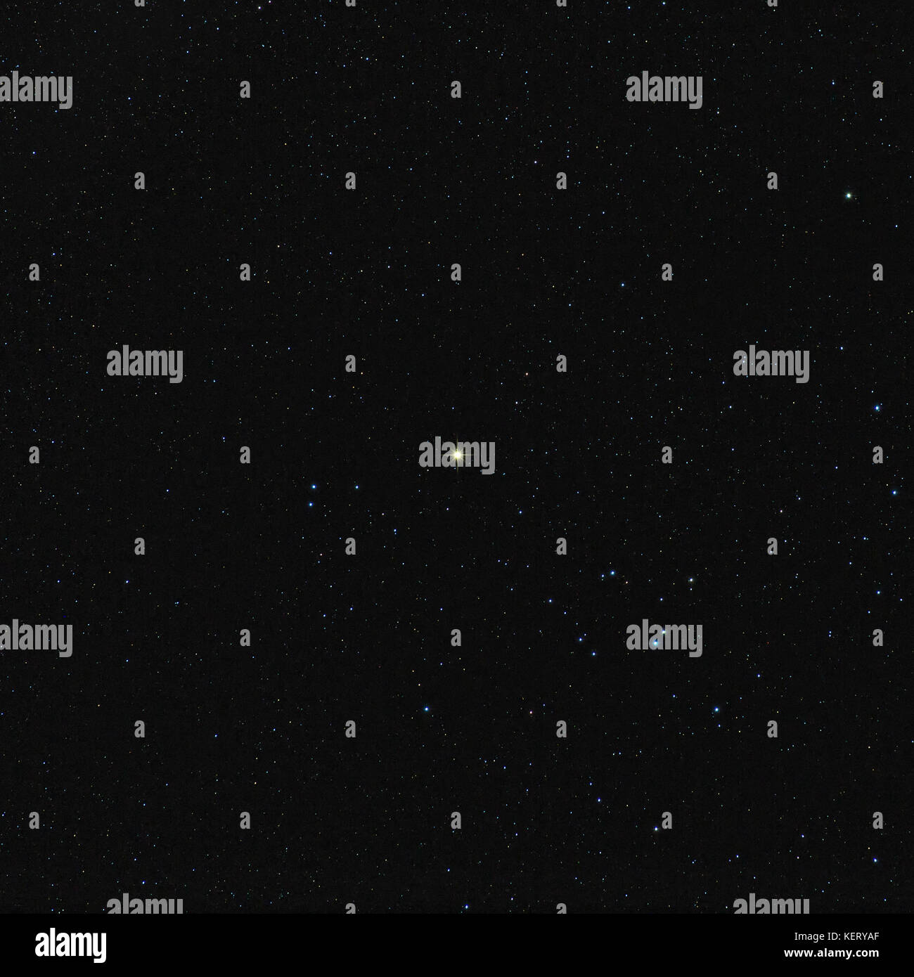 60 second exposure of Aldebaran in the constellation of Taurus at a ...