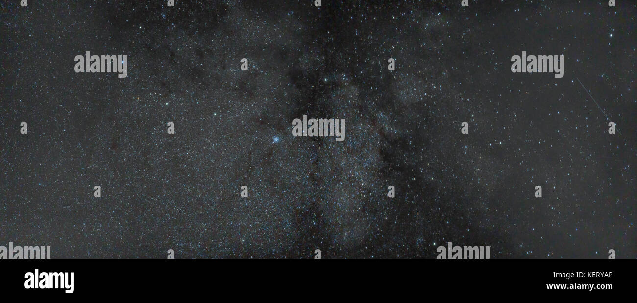 Detail from the Milky Way, showing a globular star cluster Stock Photo ...