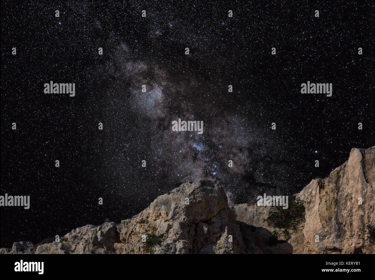 The Milky Way in correct astronomical and scientific colours Stock ...