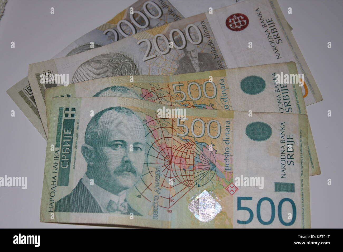 Banknote of 2000 Serbian dinars (RSD Stock Photo - Alamy