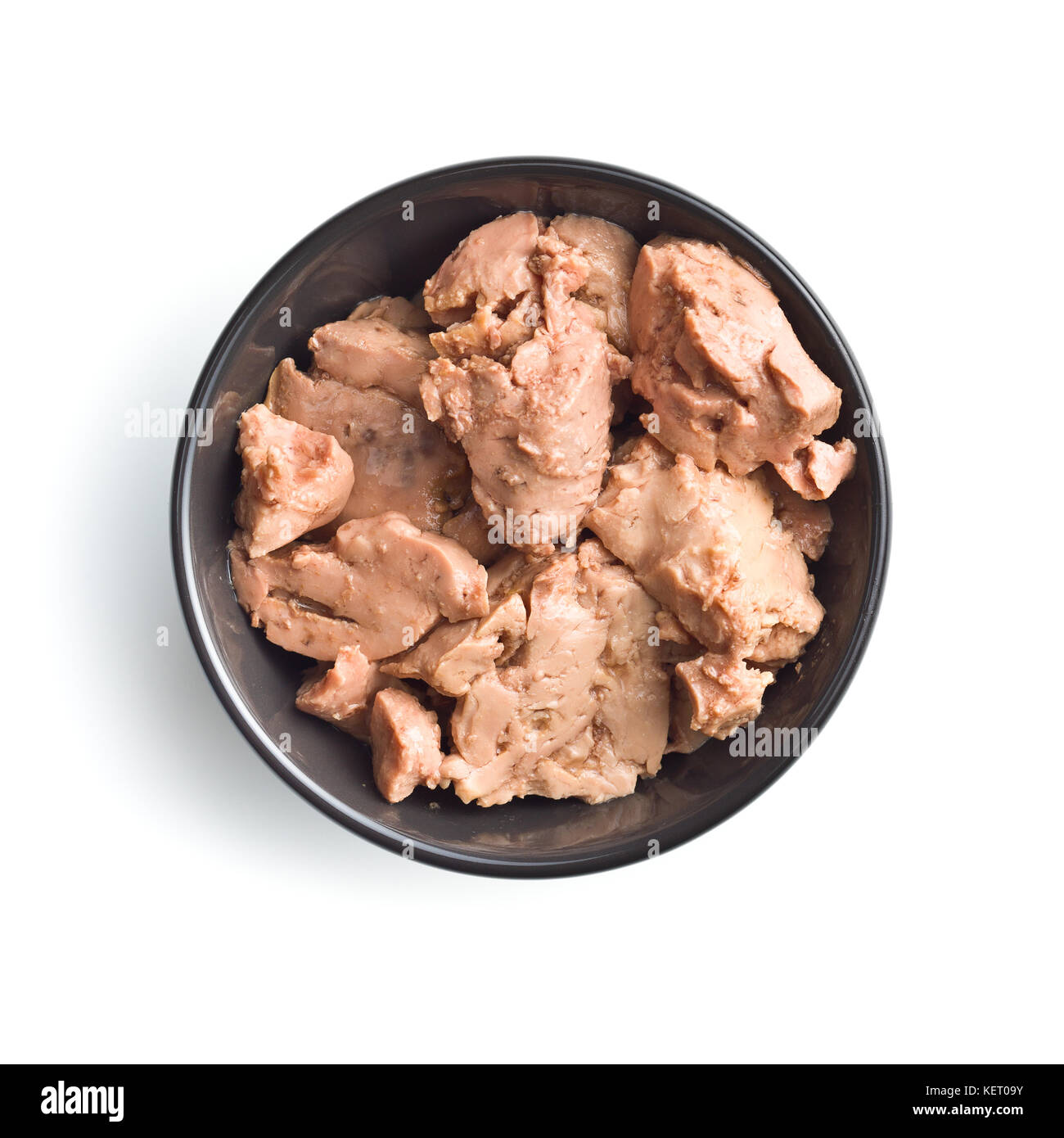 Cod liver in oil on plate isolated on white background Stock Photo - Alamy