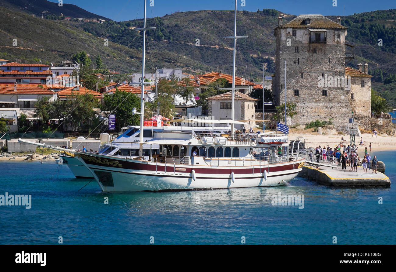 boat trip to athos,greece Stock Photo - Alamy