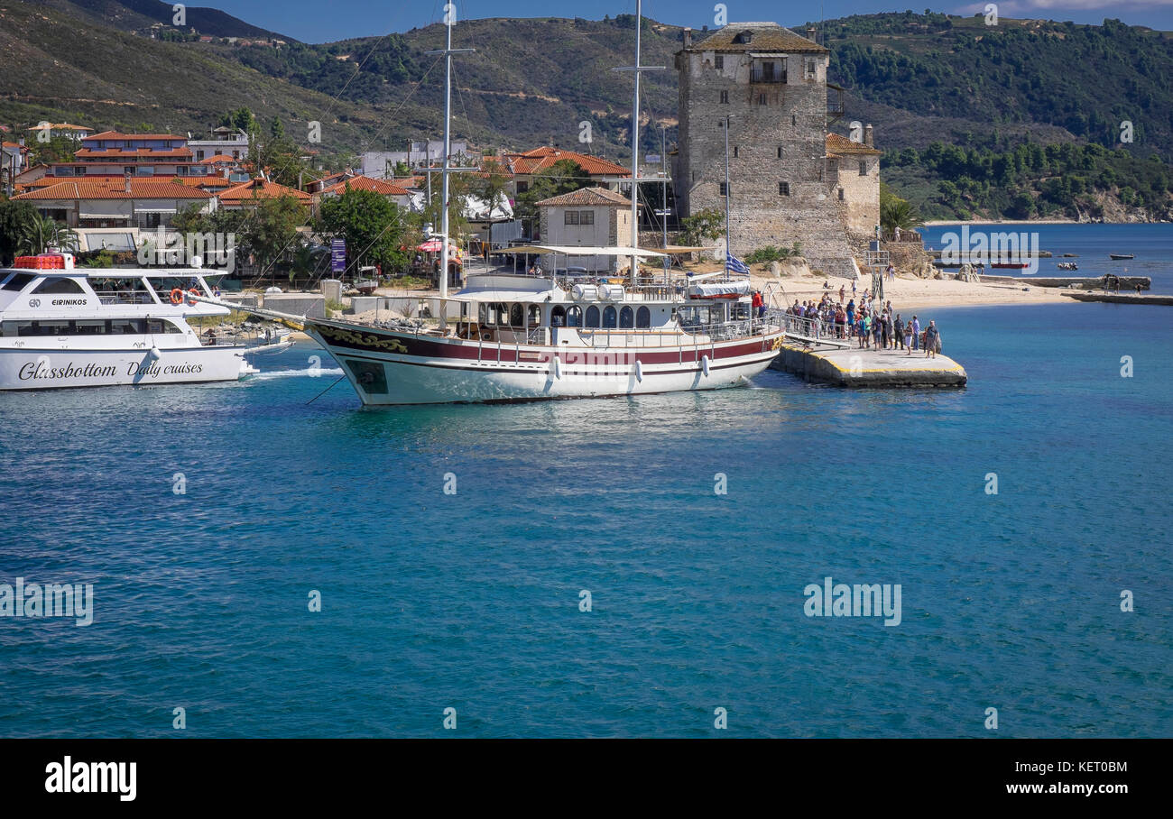 boat trip to athos,greece Stock Photo - Alamy