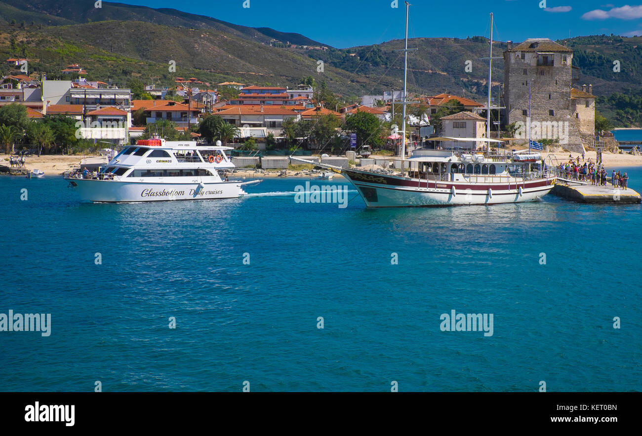 boat trip to athos,greece Stock Photo - Alamy