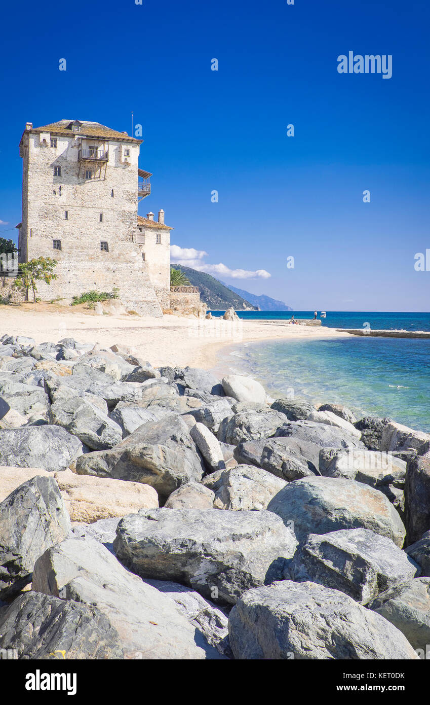 boat trip to athos,greece Stock Photo - Alamy