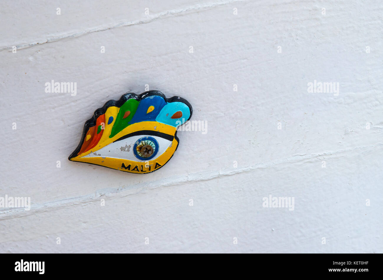 Maltese Luzzu eye Stock Photo - Alamy