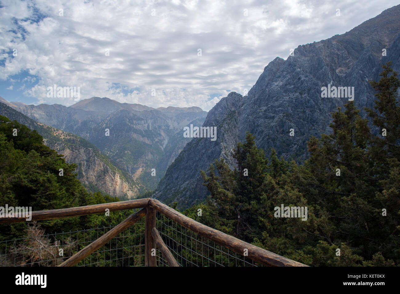 Samaria gorge view Stock Photo - Alamy