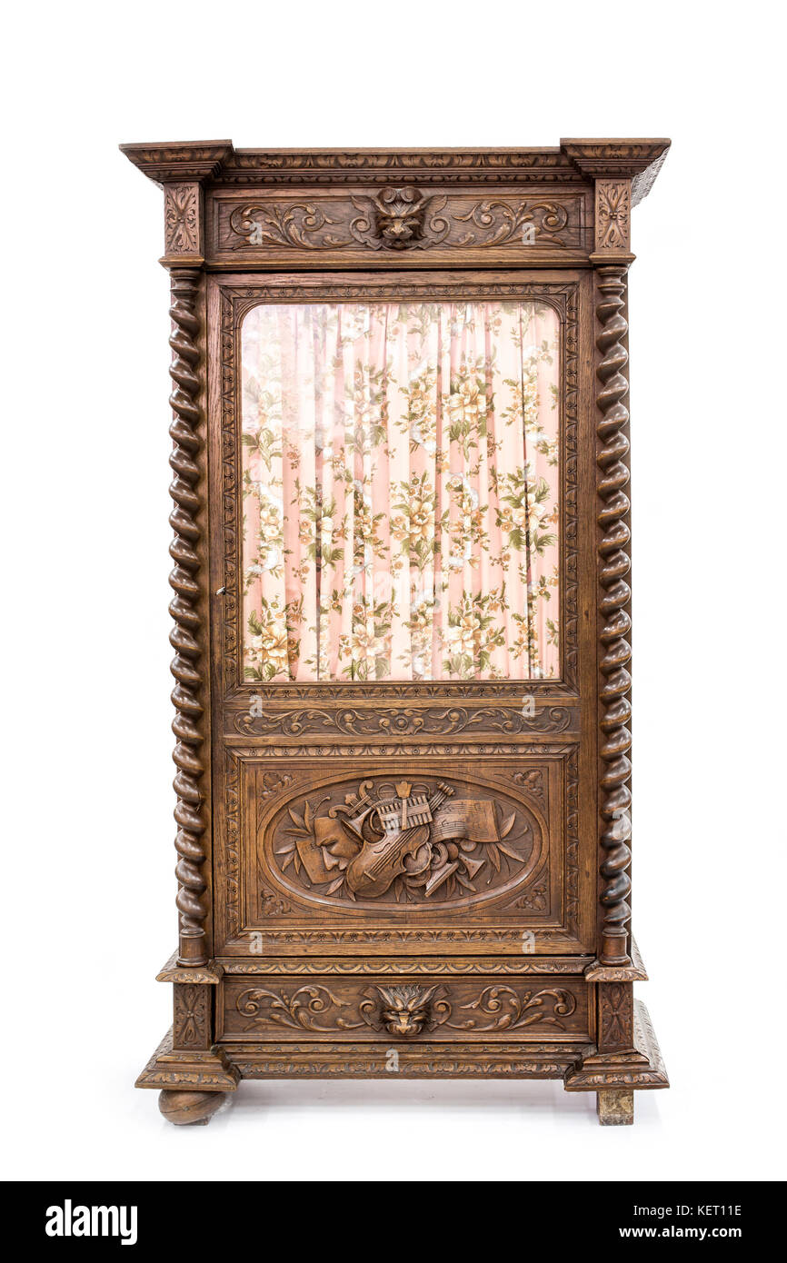 Antique bookcase Cut Out Stock Images & Pictures - Alamy