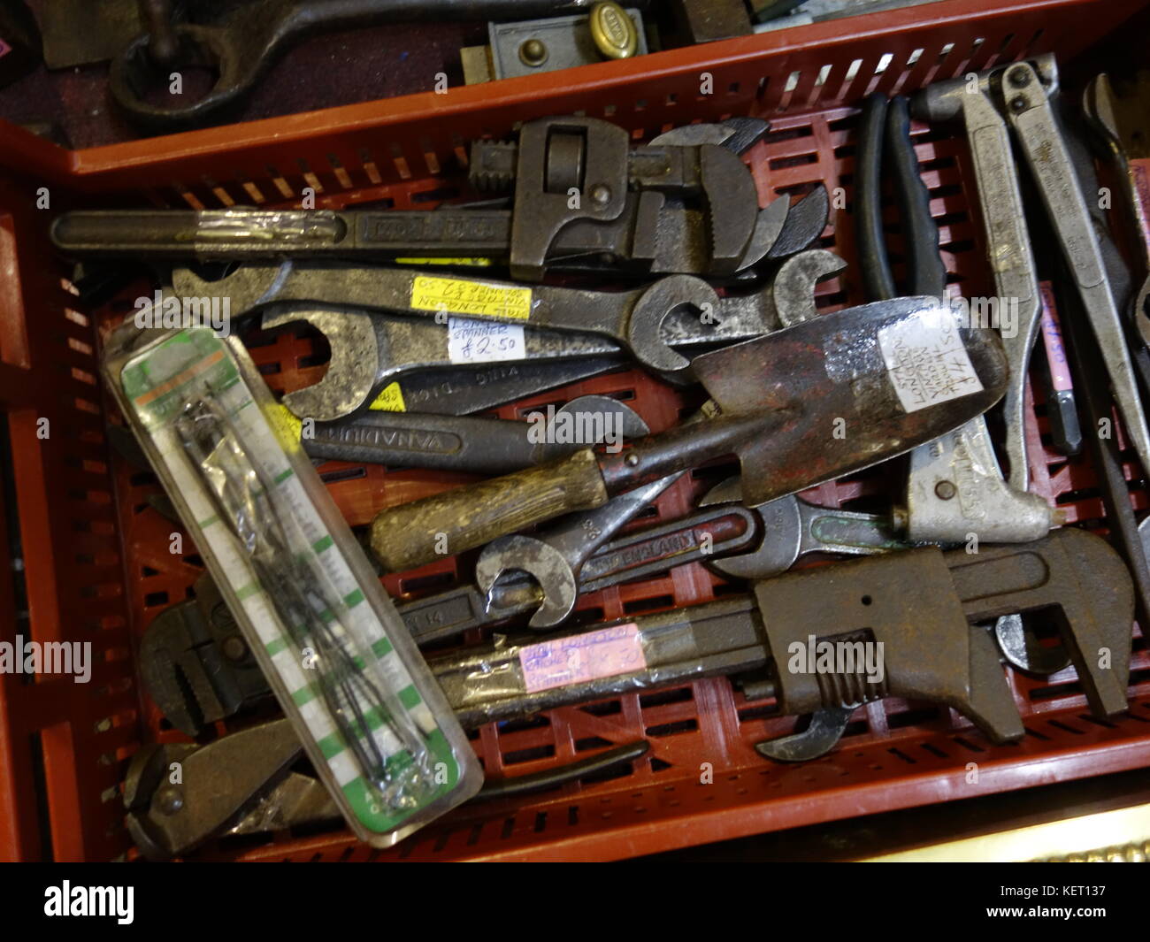 a box of old vintage tools Stock Photo - Alamy