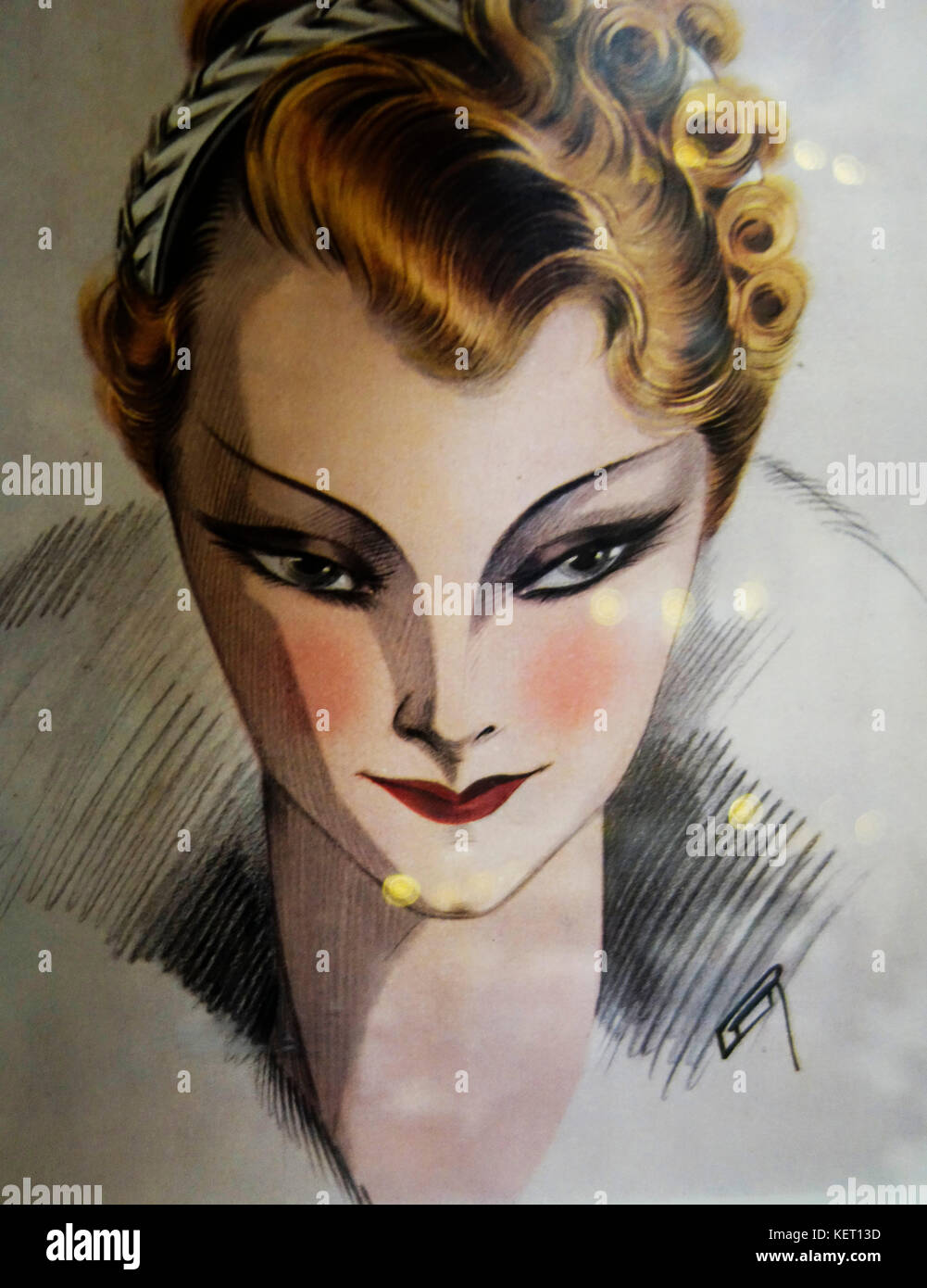 A vintage illustration Stock Photo - Alamy